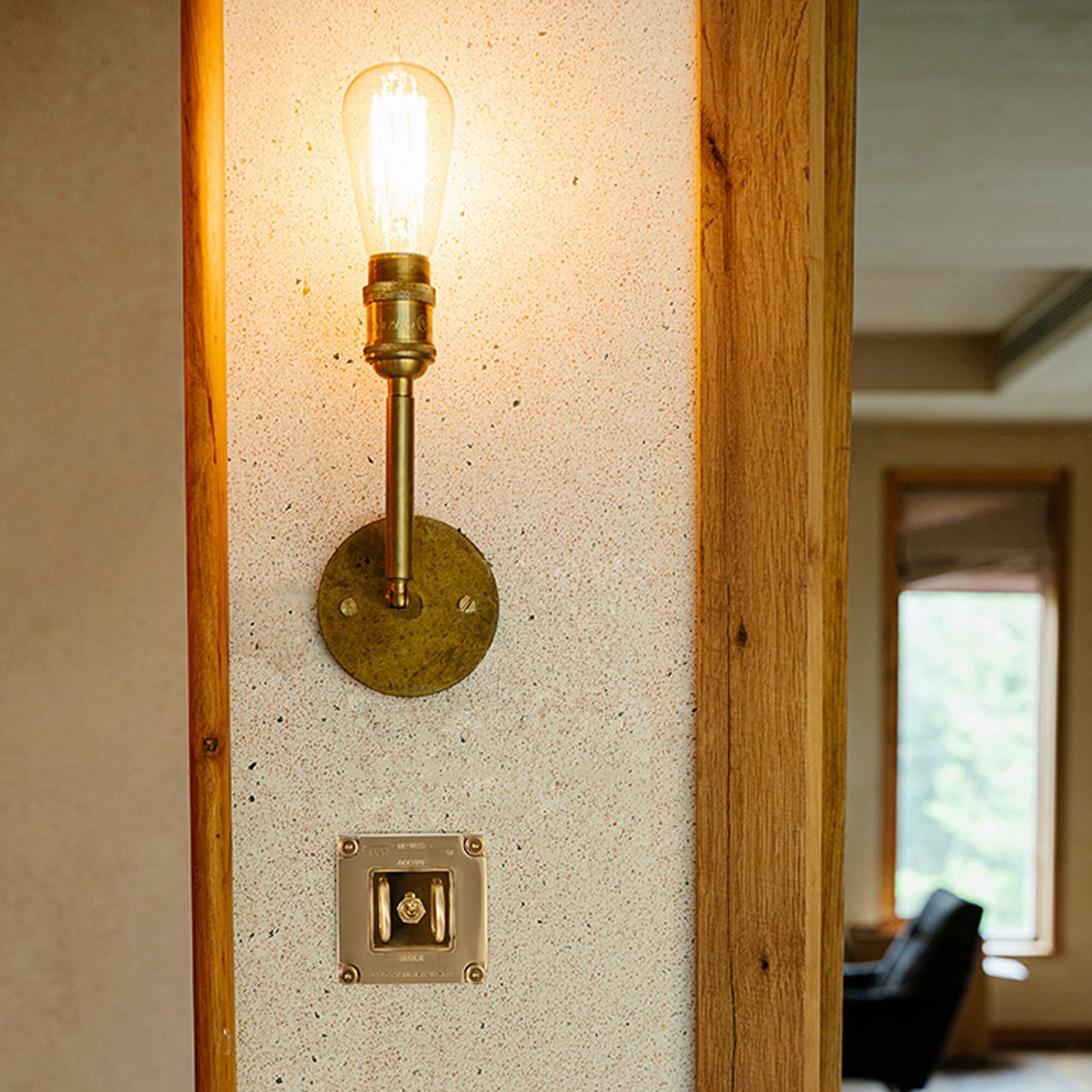 Toggle Lever Brass Switch/living Room Bedroom Panel/86 Type Retro ...