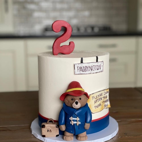 Edible Fondant Paddington Bear Cake Topper - Etsy