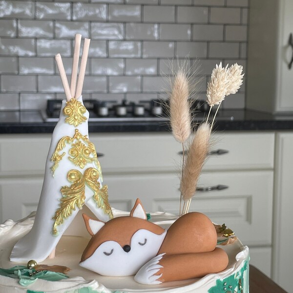 Fox Cake Topper - Etsy