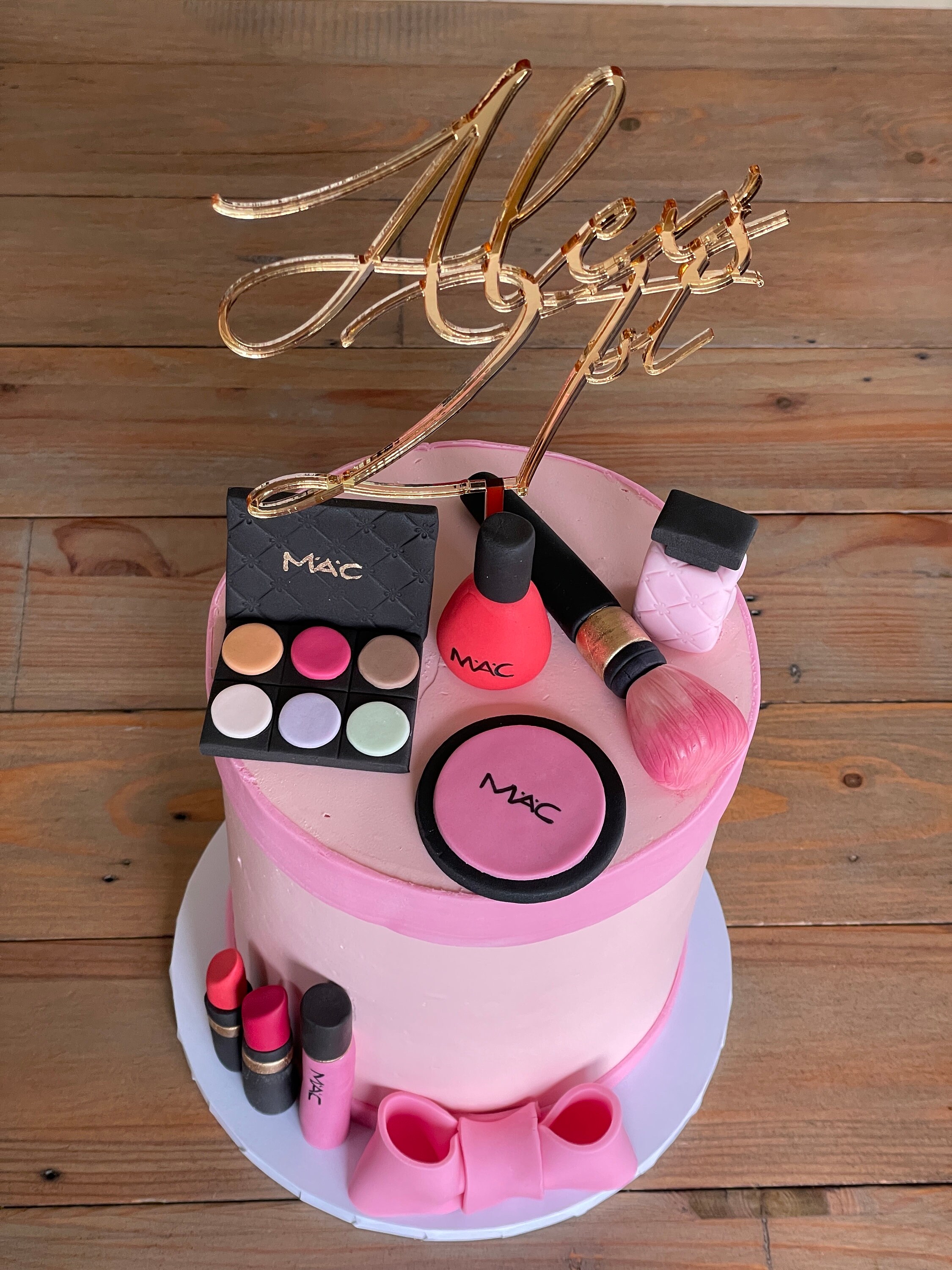 Fondant Makeup Themed Cake Topper Set, Makeup Fondant Topper. - Etsy