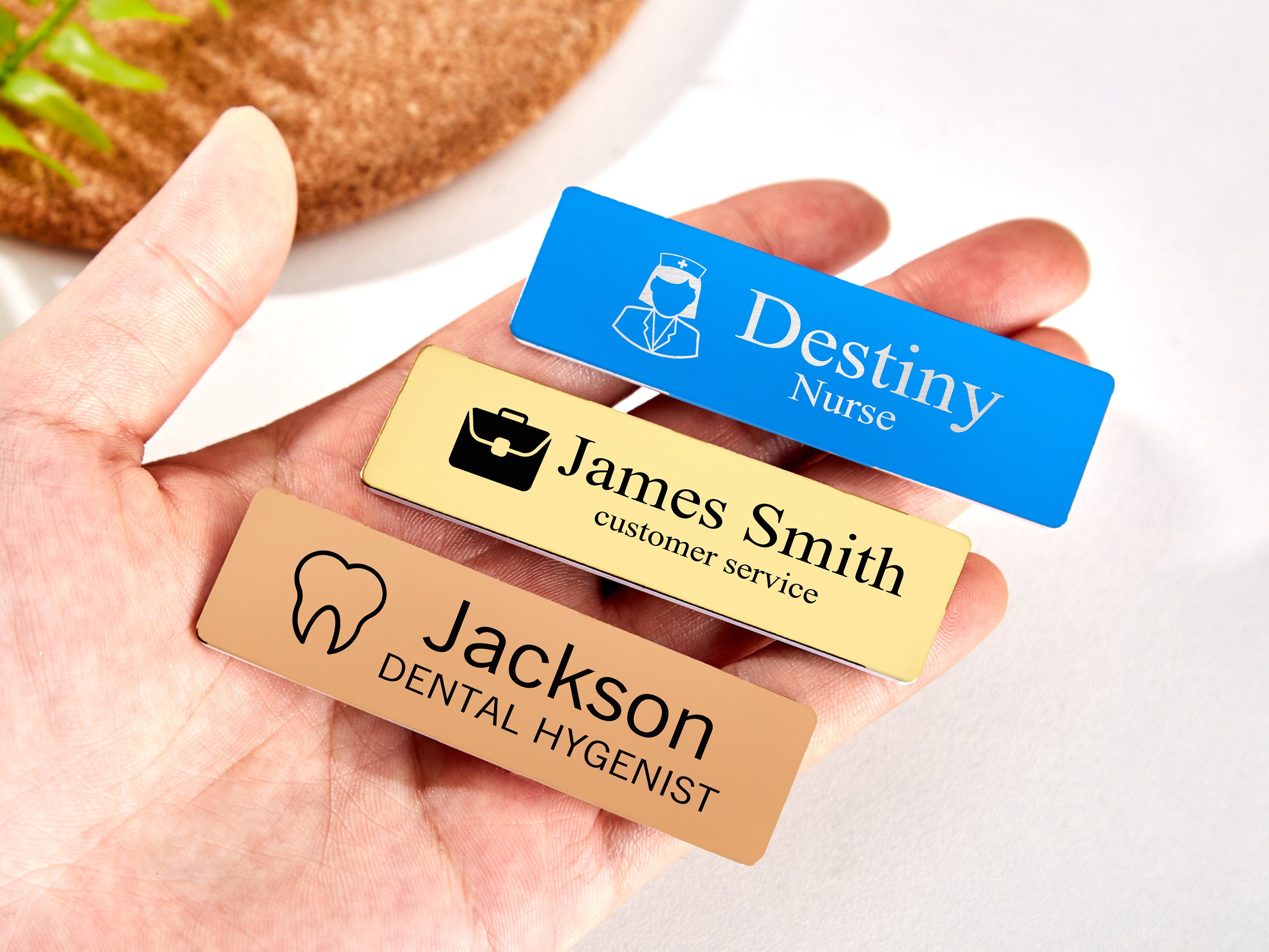 Personalized Name Badge Wearable Name Tags Name Badge With - Etsy