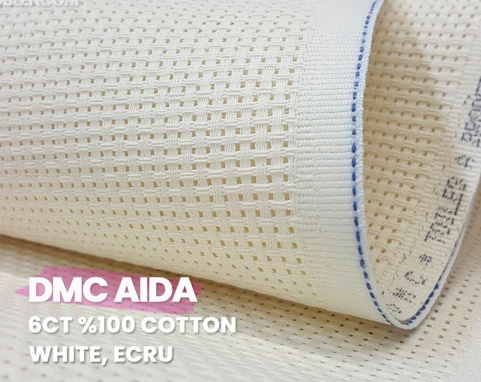 Dmc 6 Ct Aida Fabric, Embroidery Fabric, %100 Cotton Cross Stitch ...