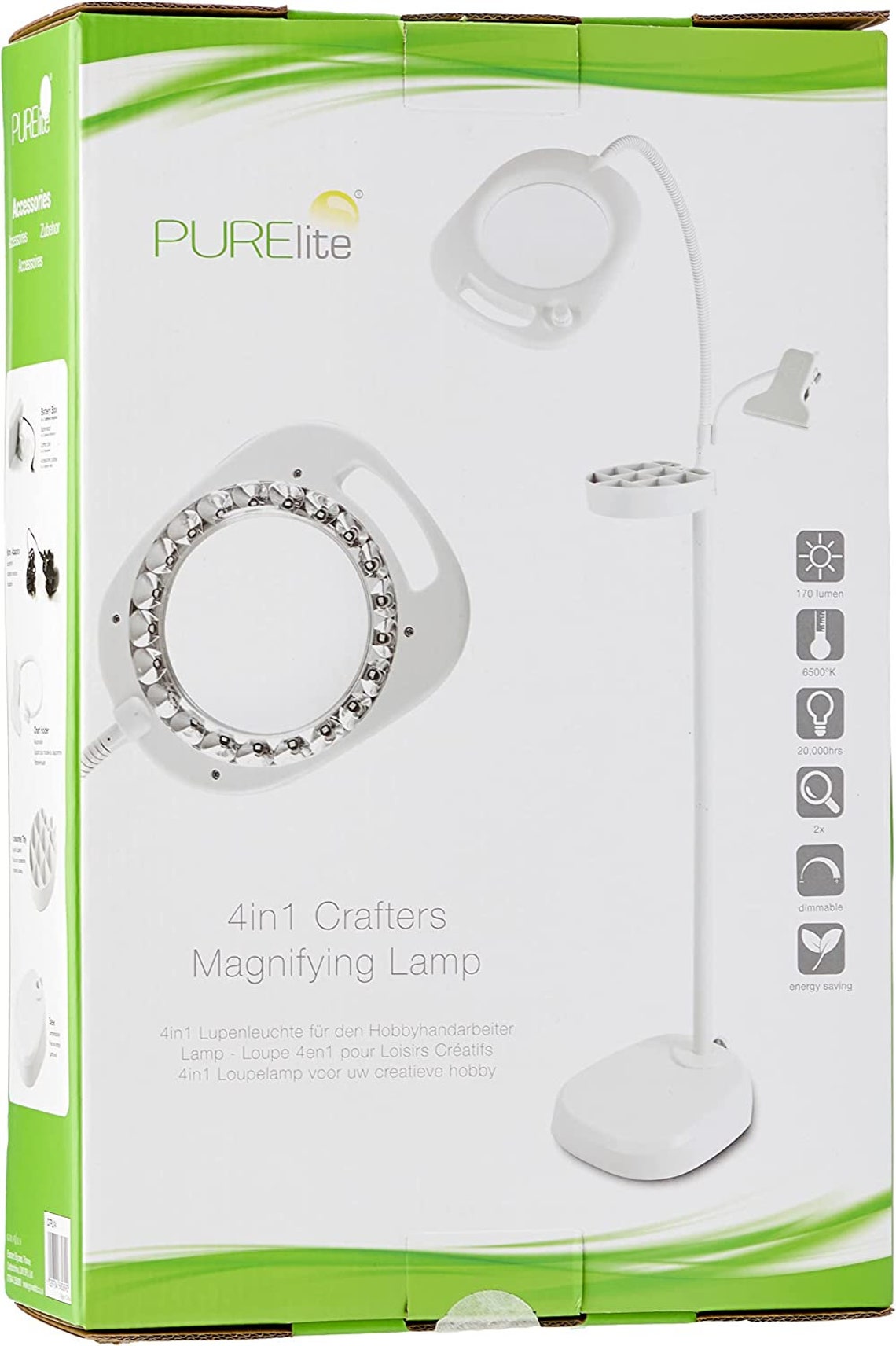 Magnifying Glass LED Lamp With Accessories Purelite 4 in 1 - Etsy