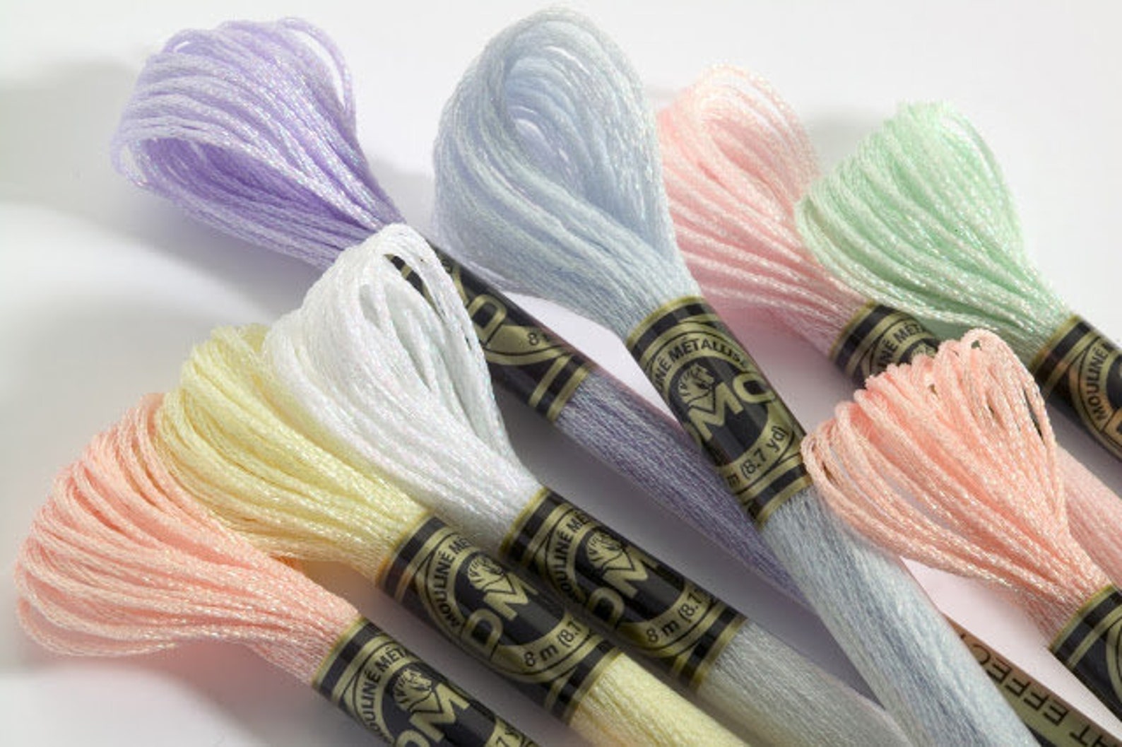 DMC Light Effects Thread, Pearlescent Embroidery Floss, Silvery Thread ...