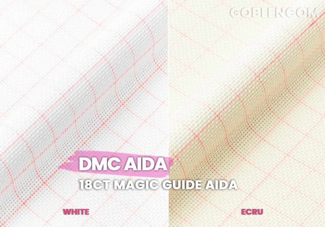 Dmc 18 Ct Magic Guide Aida Canvas Fabric, Embroidery Fabric, %100 ...
