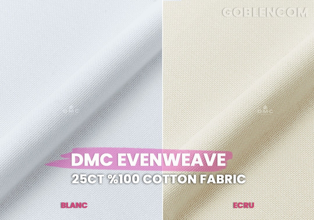 Dmc 25 Ct Evenweave Fabric, Embroidery Fabric, %100 Cotton Cross Stitch ...