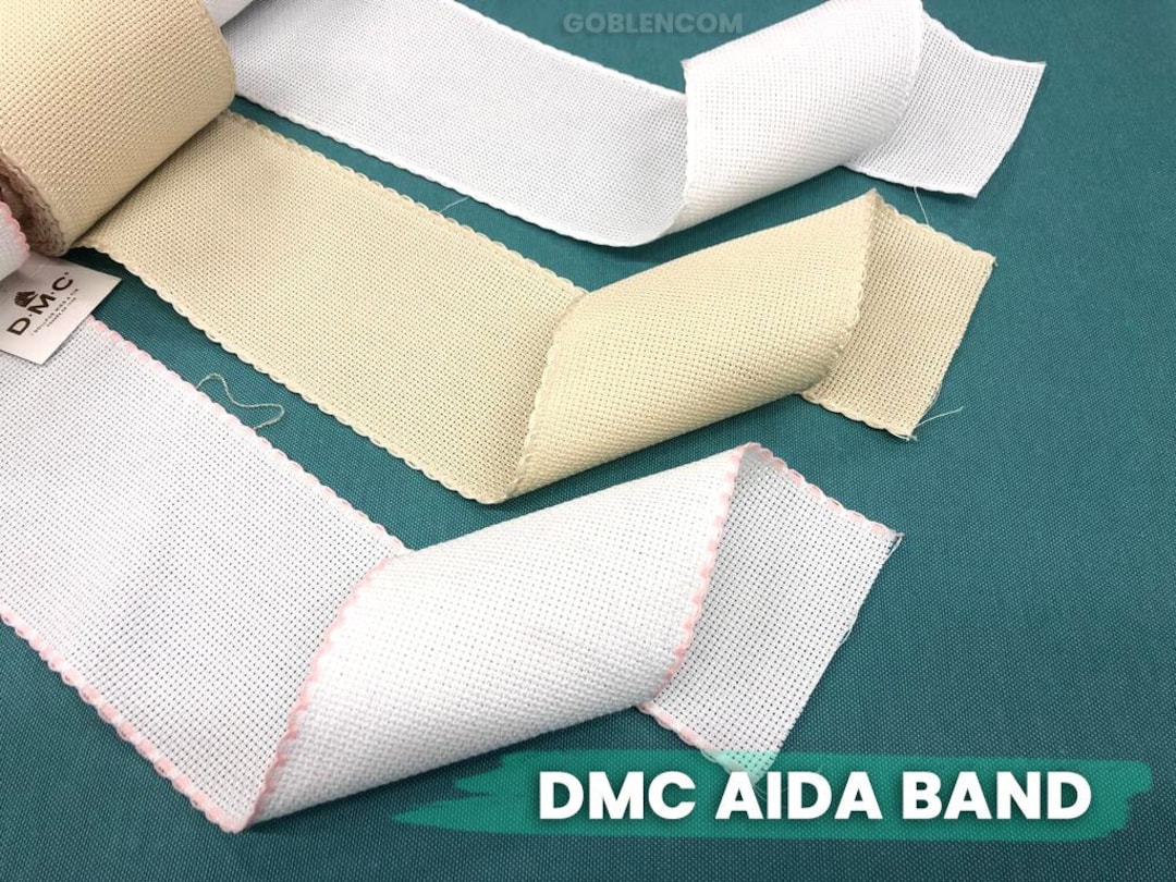 Dmc 16 Ct Aida Band, Aida Border Cloth, %100 Cotton Cross Stitch Fabric ...