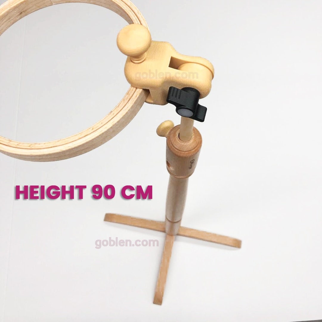 Hoop Stand, Embroidery Stand, Cross Stitch Stand, Wooden, Height ...