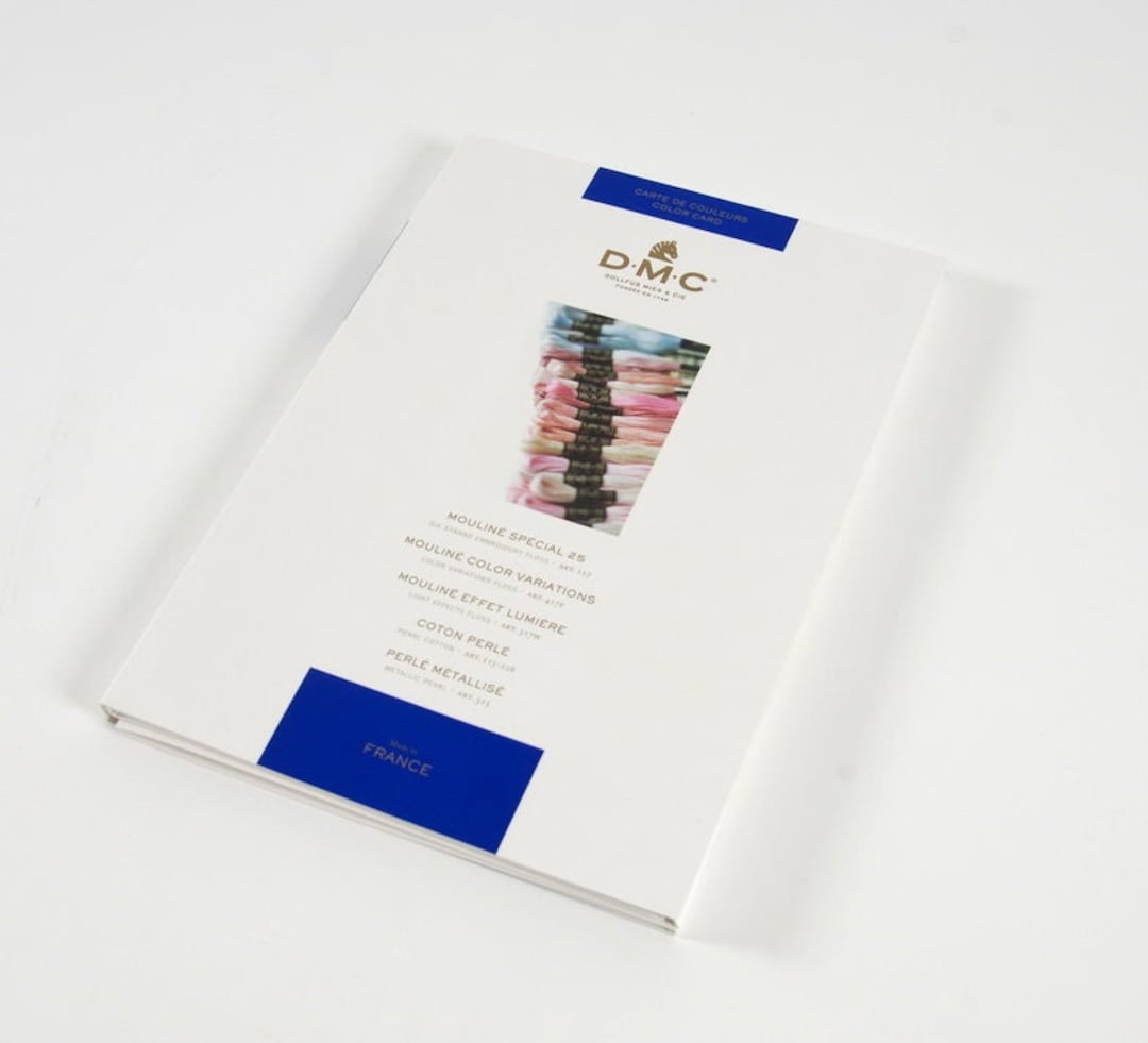 DMC Colour Card With Thread Samples, Stranded Cotton Shade Card ...