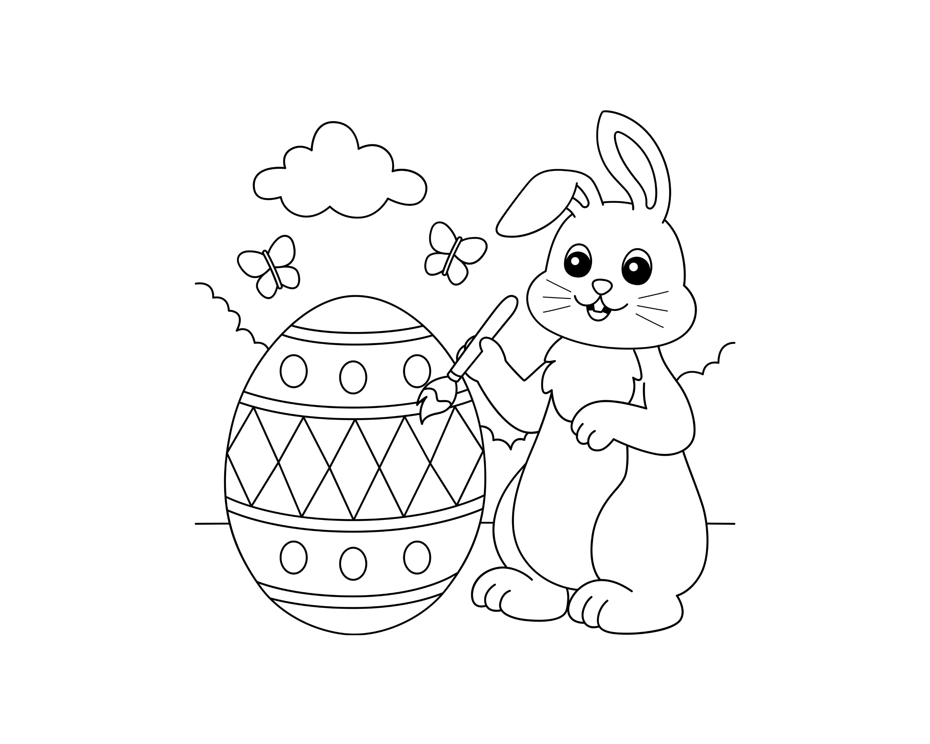 Easter Coloring Pages. Digital Download. - Etsy