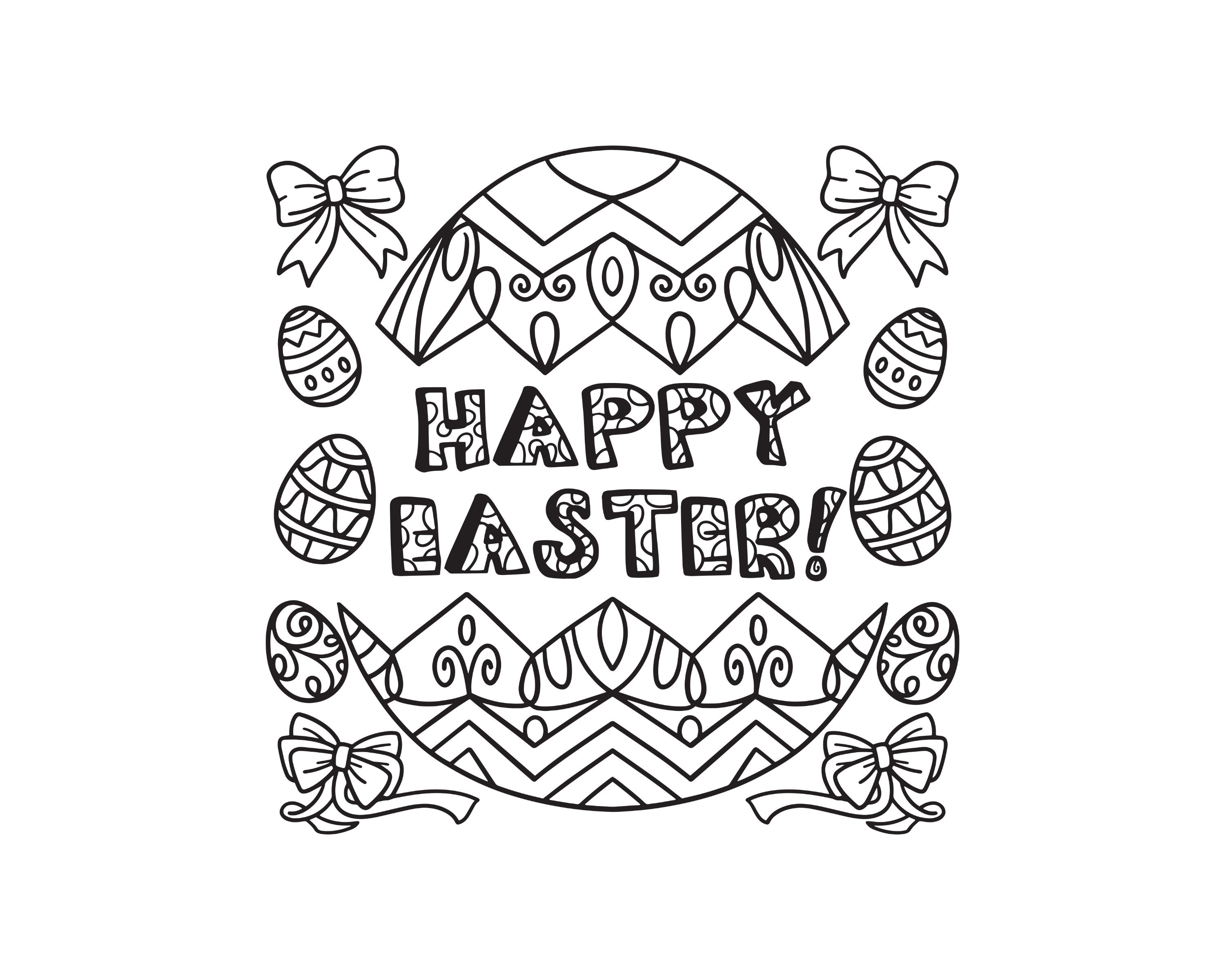 Easter Coloring Pages. Digital Download. - Etsy