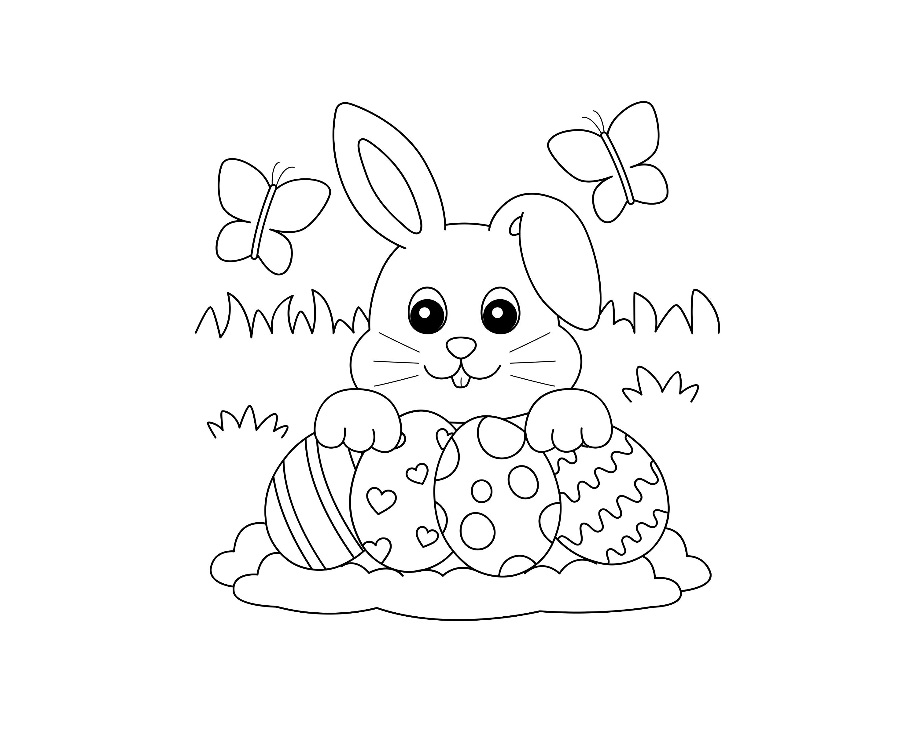 Easter Coloring Pages. Digital Download. - Etsy