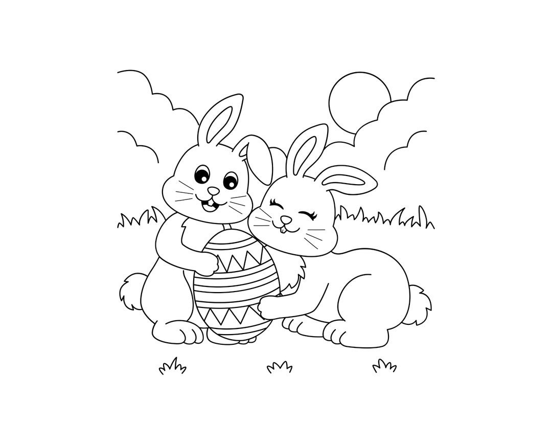 Easter Coloring Pages. Digital Download. - Etsy