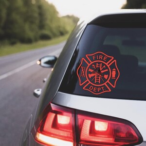 Firefighter, Firefighter Decal, Firefighter Vinyl Decal, Firefighter ...