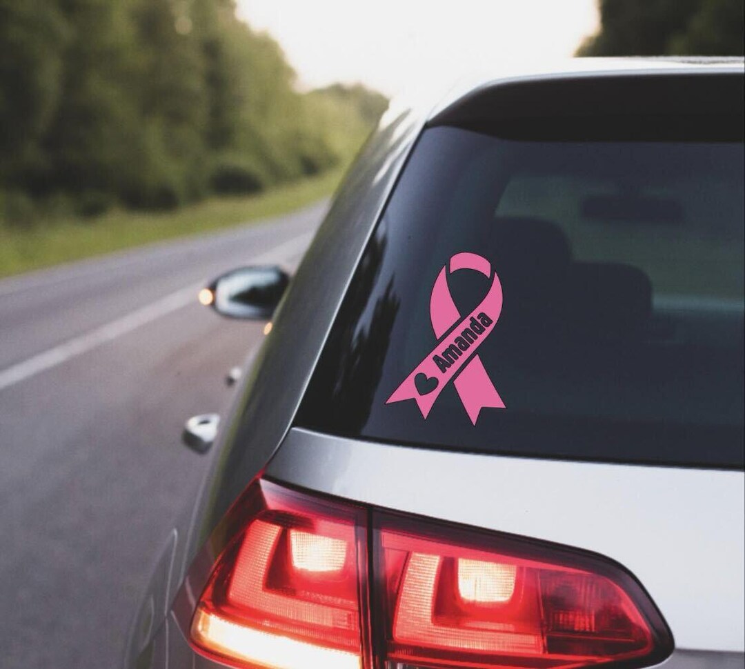 Cancer, Cancer Decal, Cancer Ribbon Decal, Custom Cancer Ribbon Decal ...