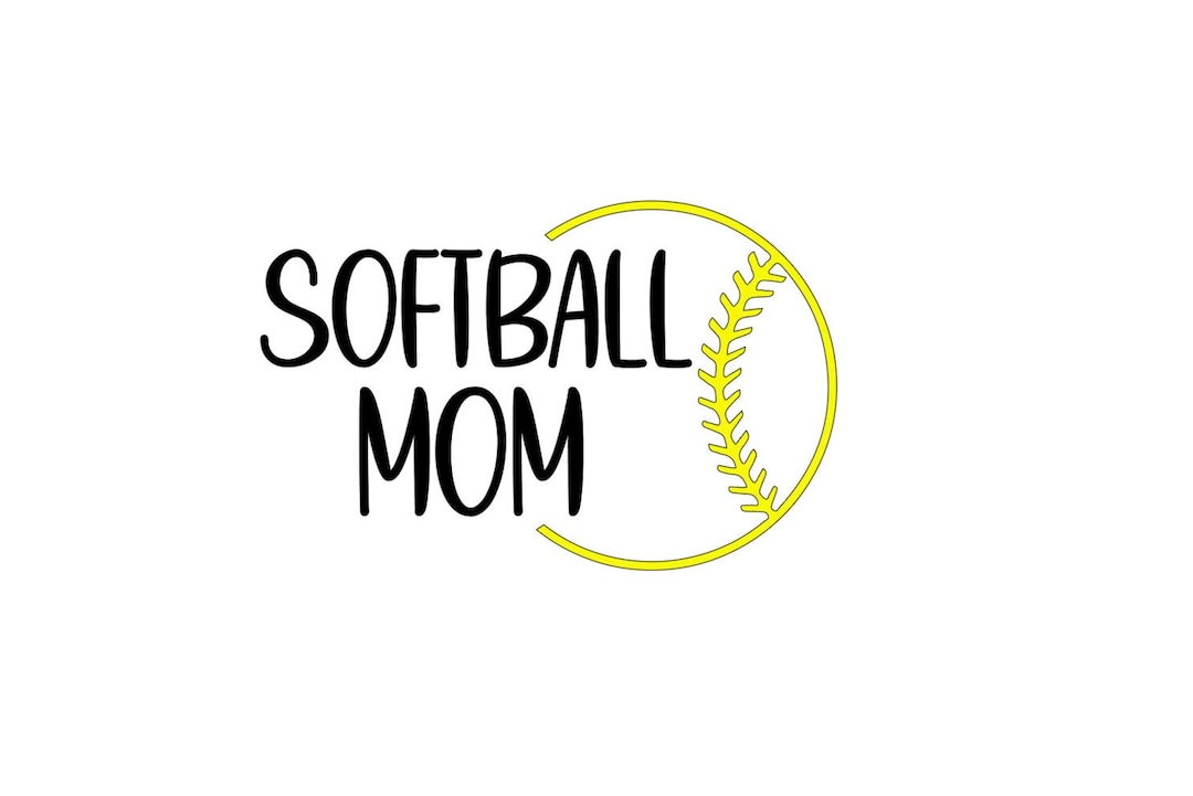 Softball Mom Decal Softball Mom Vinyl Decal Softball Mom Etsy