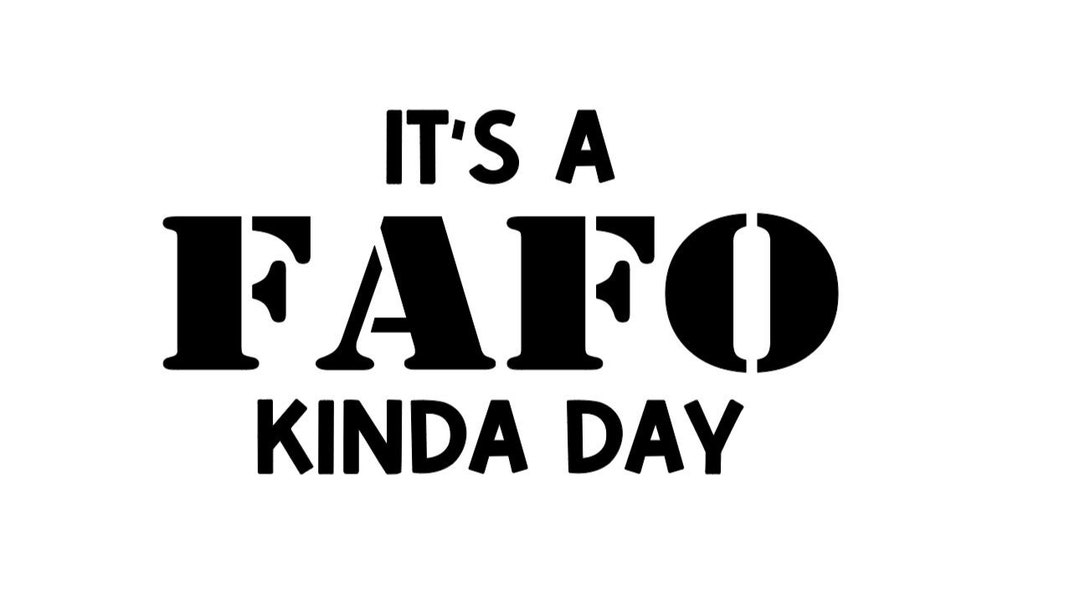 FAFO FAFO Decal FAFO Car Decal Truck Decal Laptop Decal - Etsy