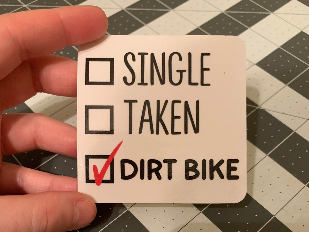 Dirt Bike Sticker, Dirt Bike Vinyl Sticker, Motocross Sticker, Laptop ...