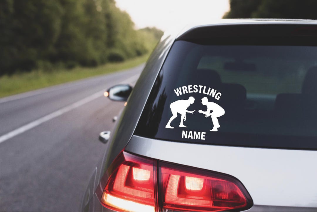 Wrestling, Wrestling Decal, Custom Wrestling Decal, Custom Wrestling ...