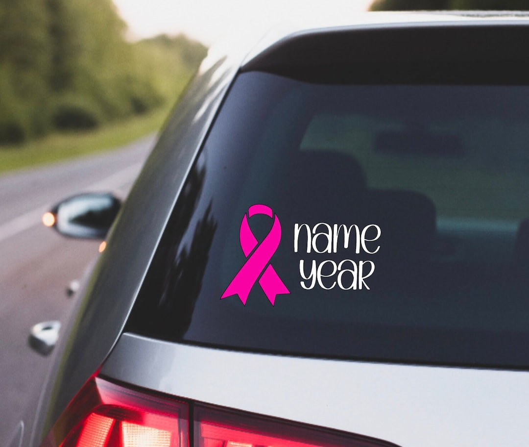 Cancer, Cancer Decal, Cancer Ribbon Decal, Custom Cancer Ribbon Decal ...