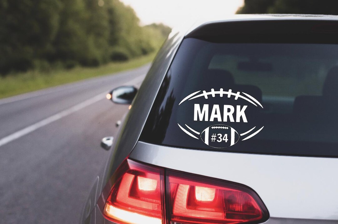 Football, Football Decal, Custom Football Decal, Personalized Football ...