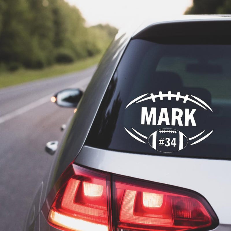 Football Decal - Etsy