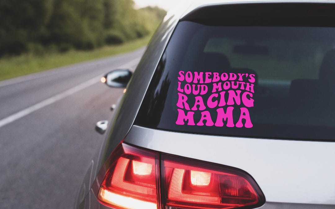 Racing, Racing Mama, Racing Mama Decal, Racing Mama Car Decal, Racing ...