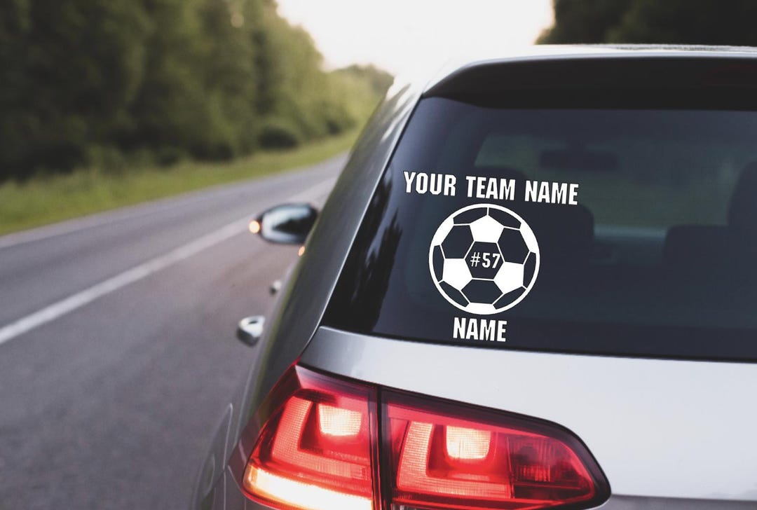 Soccer, Soccer Decal, Custom Soccer Decal, Custom Soccer Team Decal ...