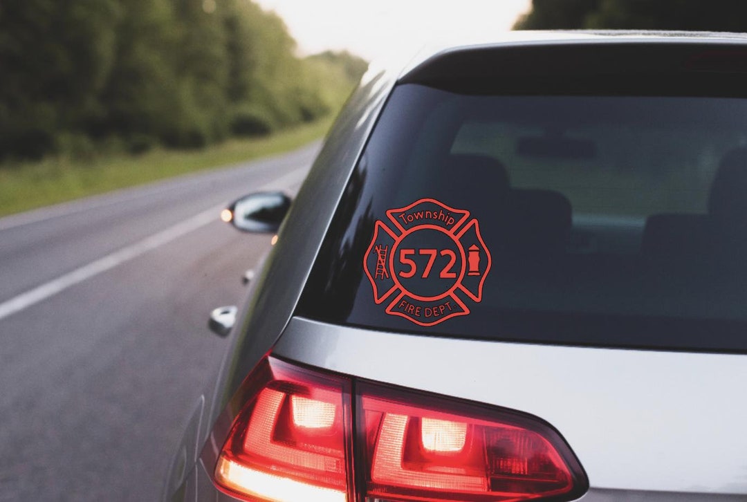 Custom Firefighter, Custom Firefighter Decal, Custom Firefighter Vinyl ...