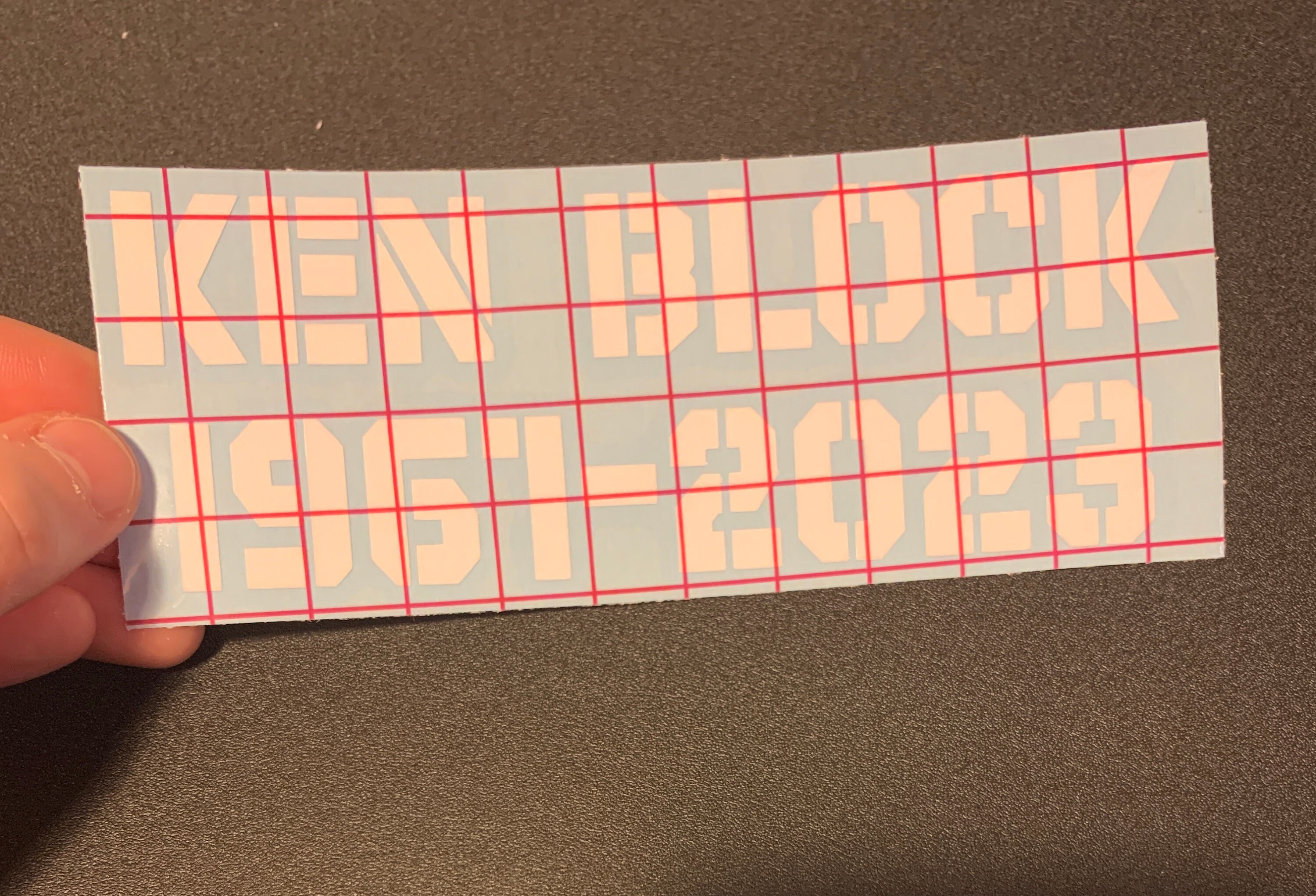 Ken Block Tribute Decal, Ken Block Memorial Decal, Ken Block Laptop ...