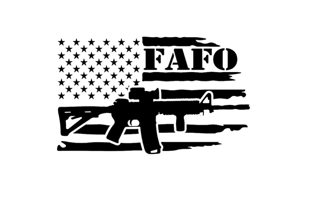 FAFO, FAFO Flag, FAFO Flag Decal, Car Decal, Truck Decal, Laptop Decal ...