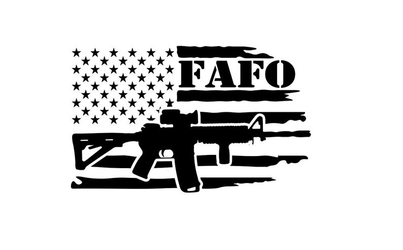 FAFO, FAFO Flag, FAFO Flag Decal, Car Decal, Truck Decal, Laptop Decal ...