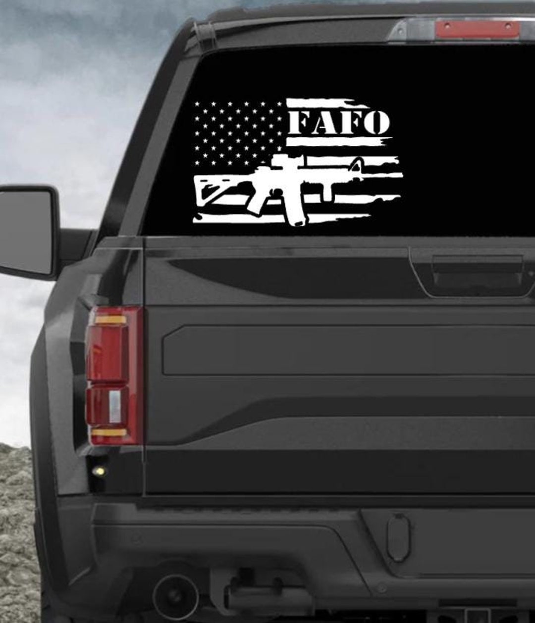 FAFO, FAFO Flag, FAFO Flag Decal, Car Decal, Truck Decal, Laptop Decal ...