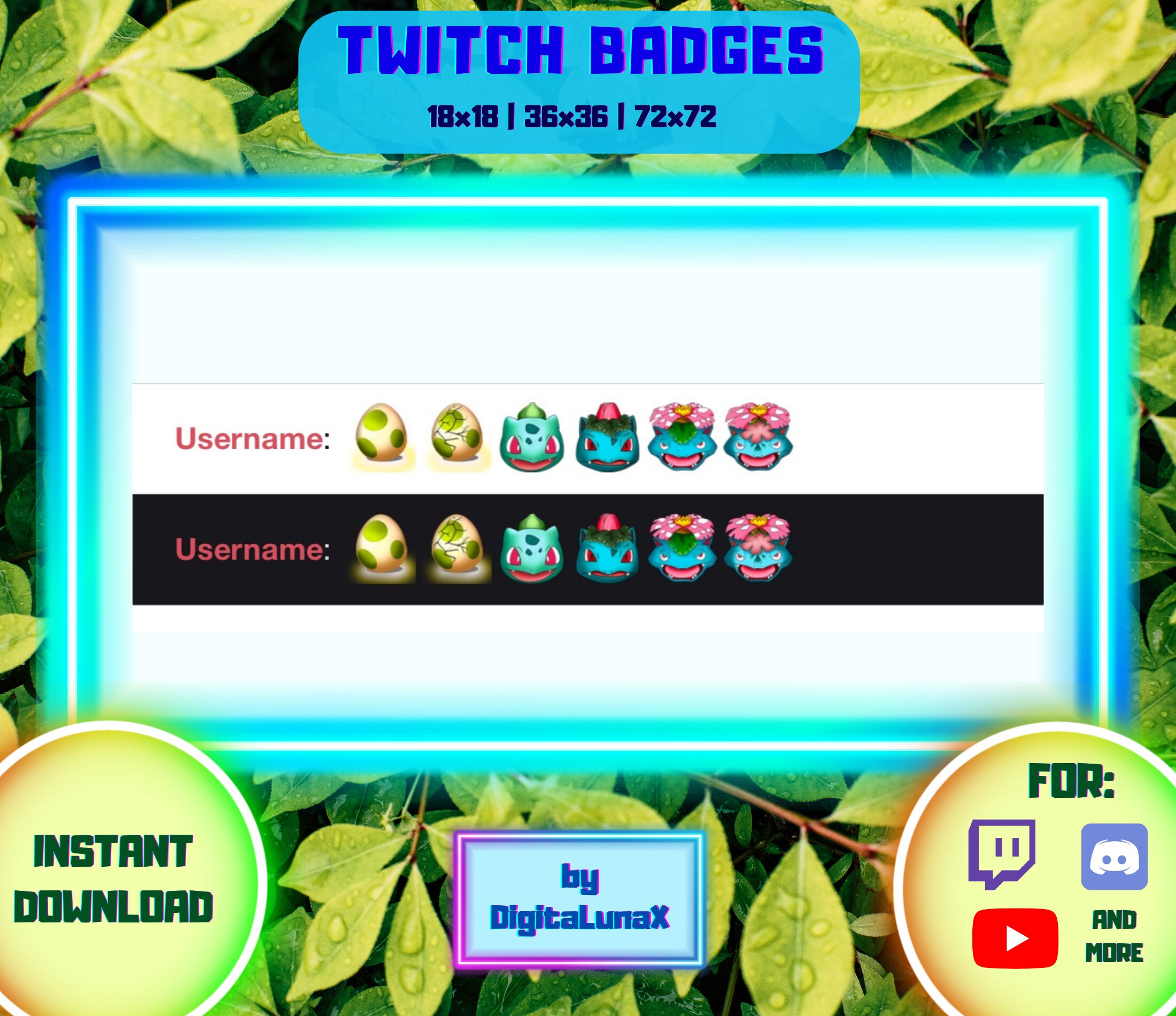 Twitch Sub/bit Badges Cute Sub Badges - Etsy