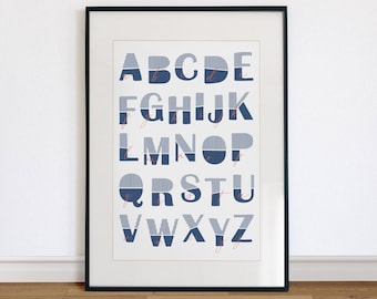 Alphabet Poster | ABC Poster | Poster for Kids Room | Homeschool Decor ...