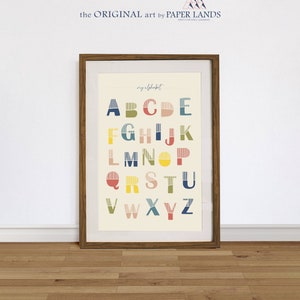 Alphabet Poster | ABC Poster | Poster for Kids Room | Homeschool Decor ...