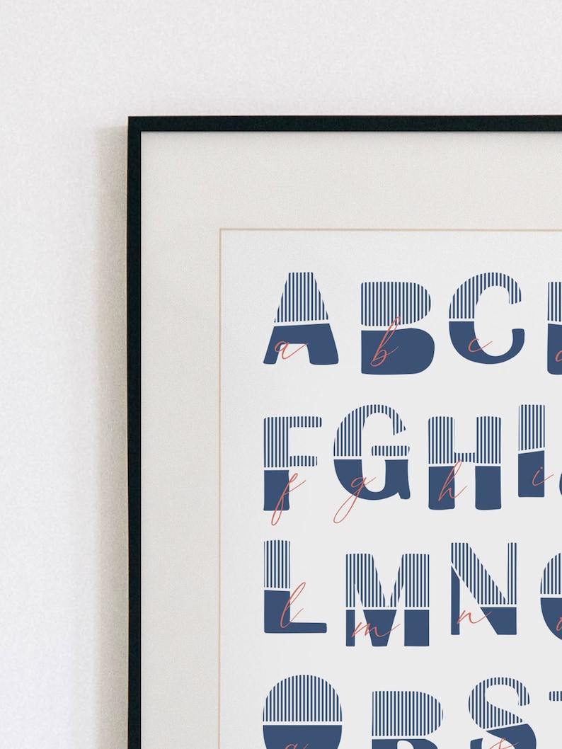 Alphabet Poster | ABC Poster | Poster for Kids Room | Homeschool Decor ...