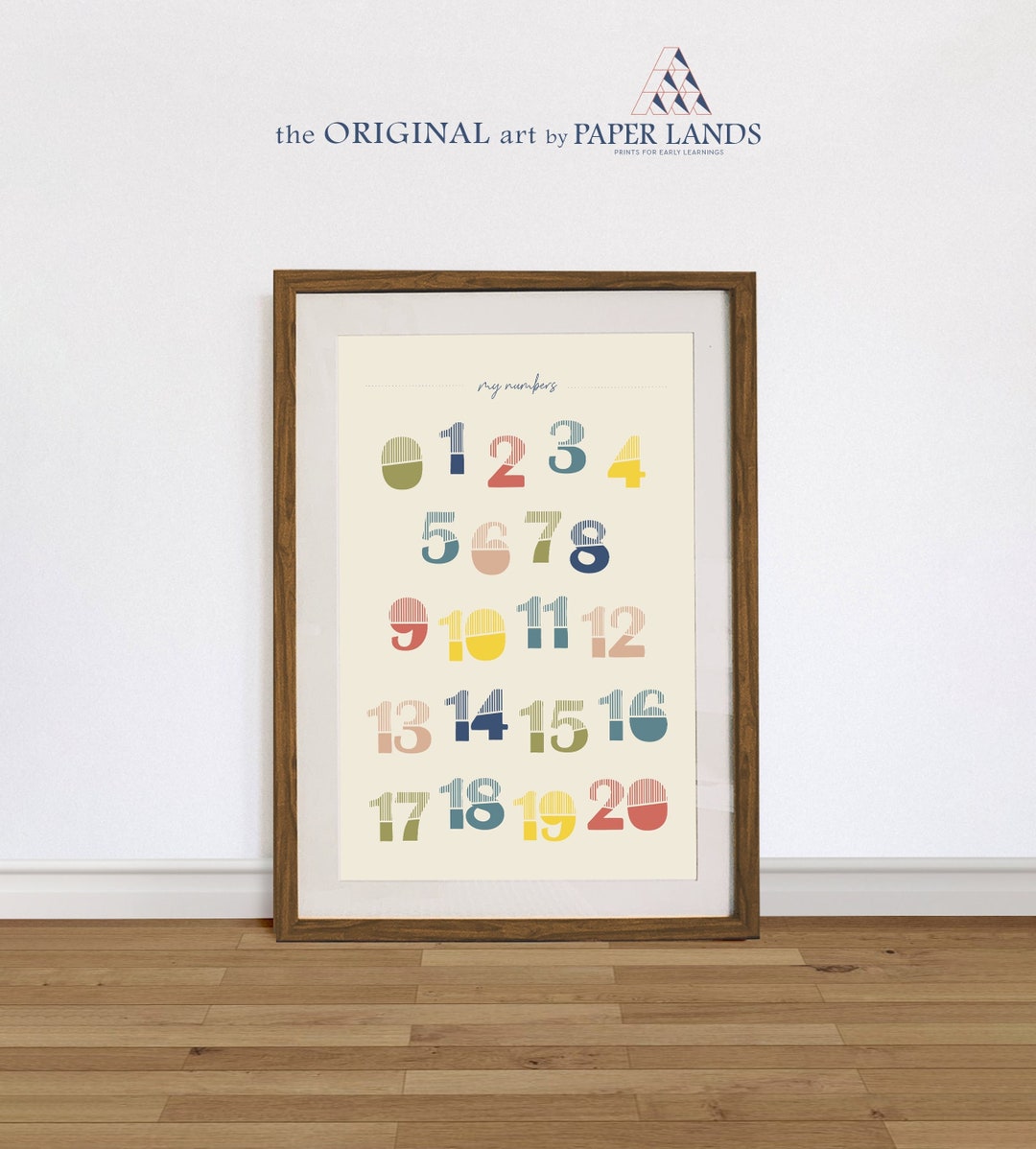 Numbers Poster | Numbers Wall Art | Learnings Numbers Print ...