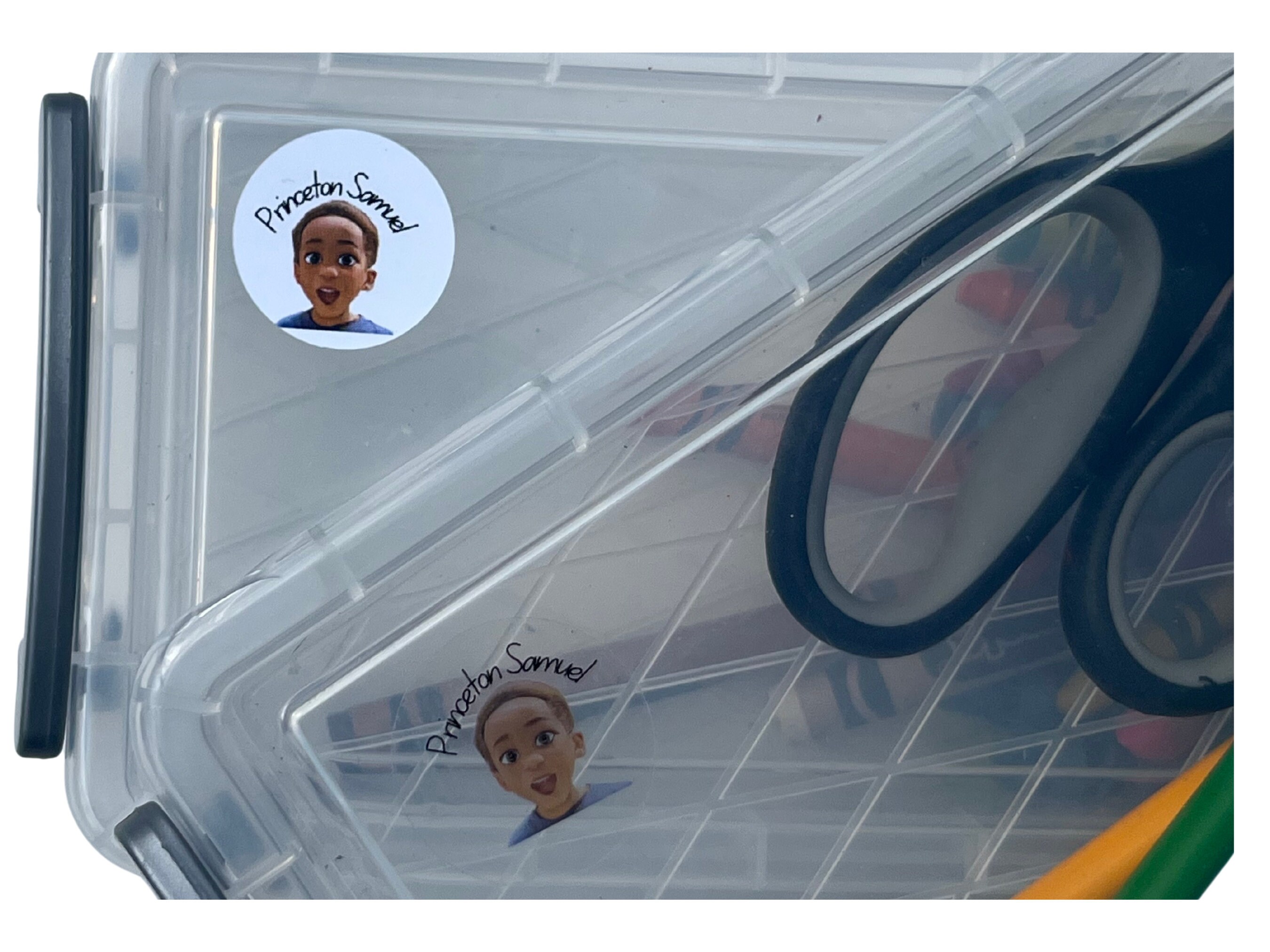 Custom Daycare Labels, Face Labels, Cartoon Name Labels, School Labels ...