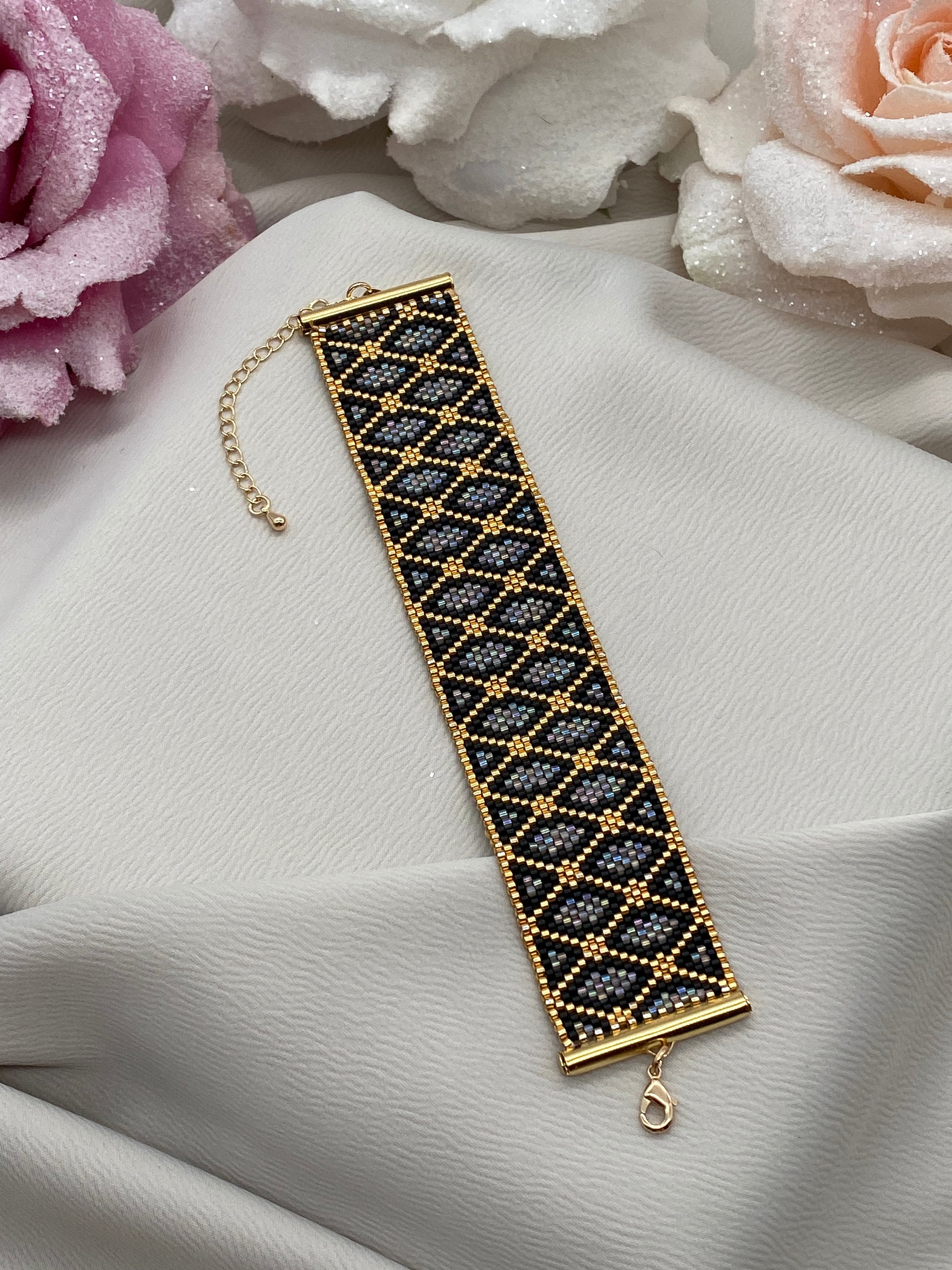 PDF Pattern Beaded Bracelet | Miyuki Delica Bracelet Diagram | Even ...