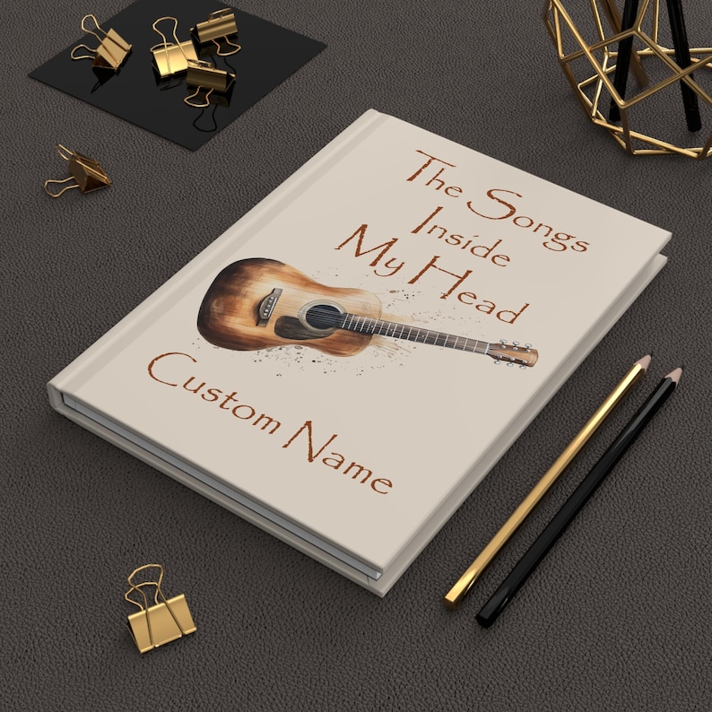 Personalized Lyric Journal, Custom Songwriter Notebook, Musician Song ...
