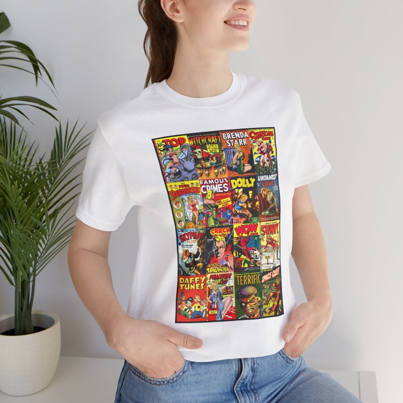 Vintage Comic Book Covers Tee | Unisex, Comic Book T-shirt, Comics Fan ...