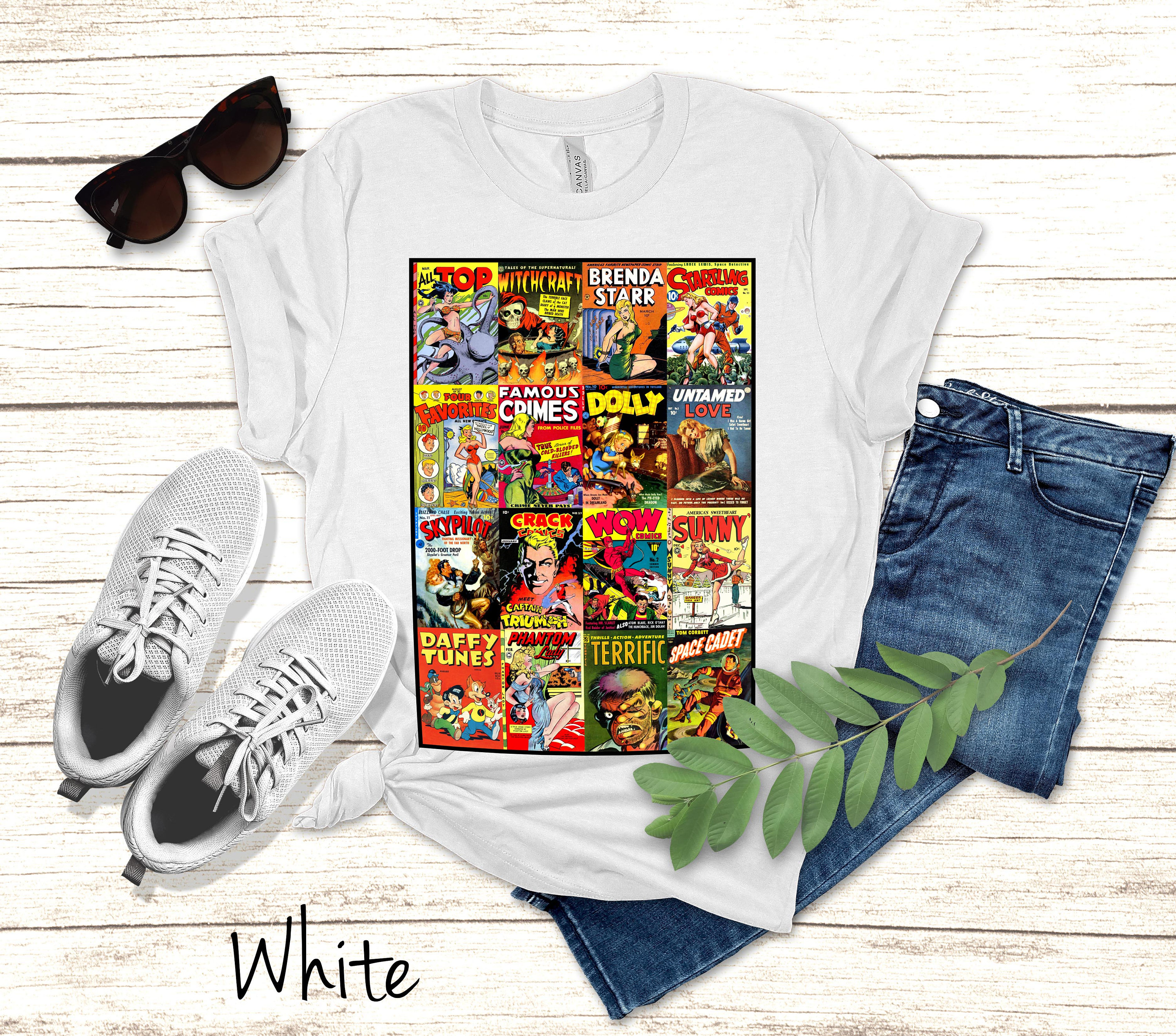 Vintage Comic Book Covers Tee | Unisex, Comic Book T-shirt, Comics Fan ...