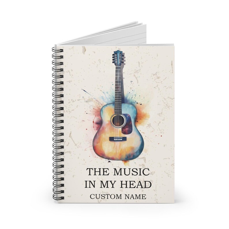 Personalized Lyric Journal, Custom Songwriter Notebook, Musician Song ...