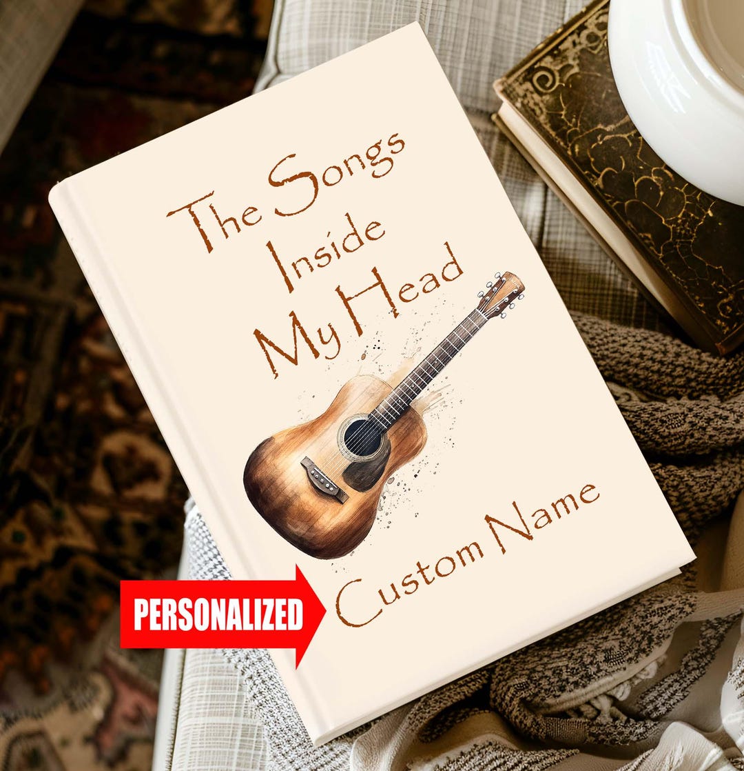 Personalized Lyric Journal, Custom Songwriter Notebook, Musician Song ...