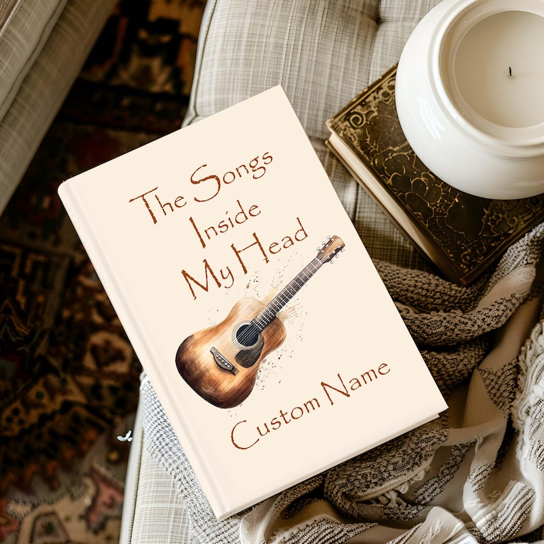 Personalized Lyric Journal, Custom Songwriter Notebook, Musician Song ...