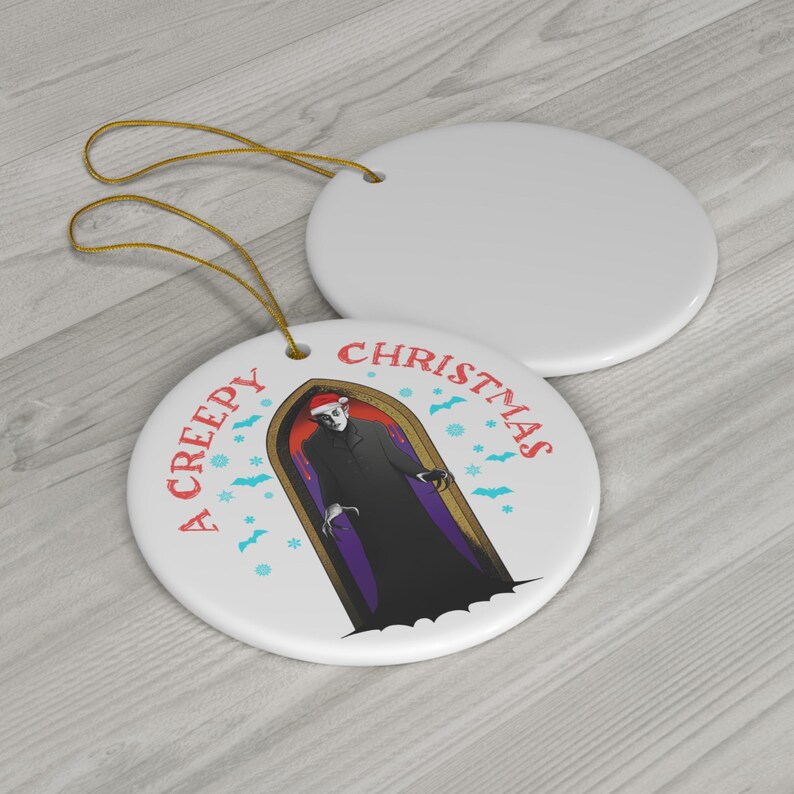 Creepy Christmas Ornament, Nosferatu Vampire Tree Bauble, Spooky Xmas ...