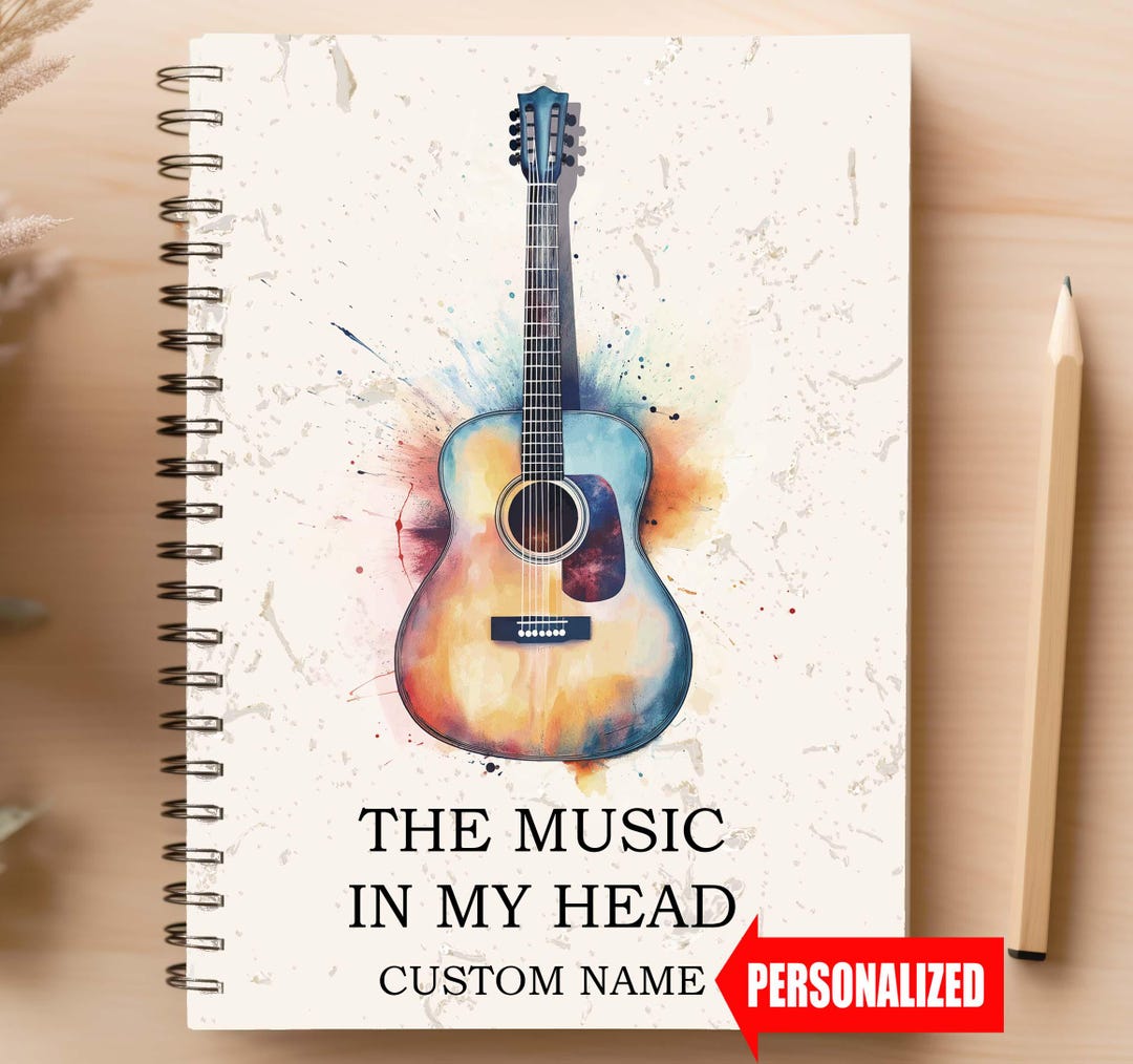 Personalized Lyric Journal, Custom Songwriter Notebook, Musician Song ...