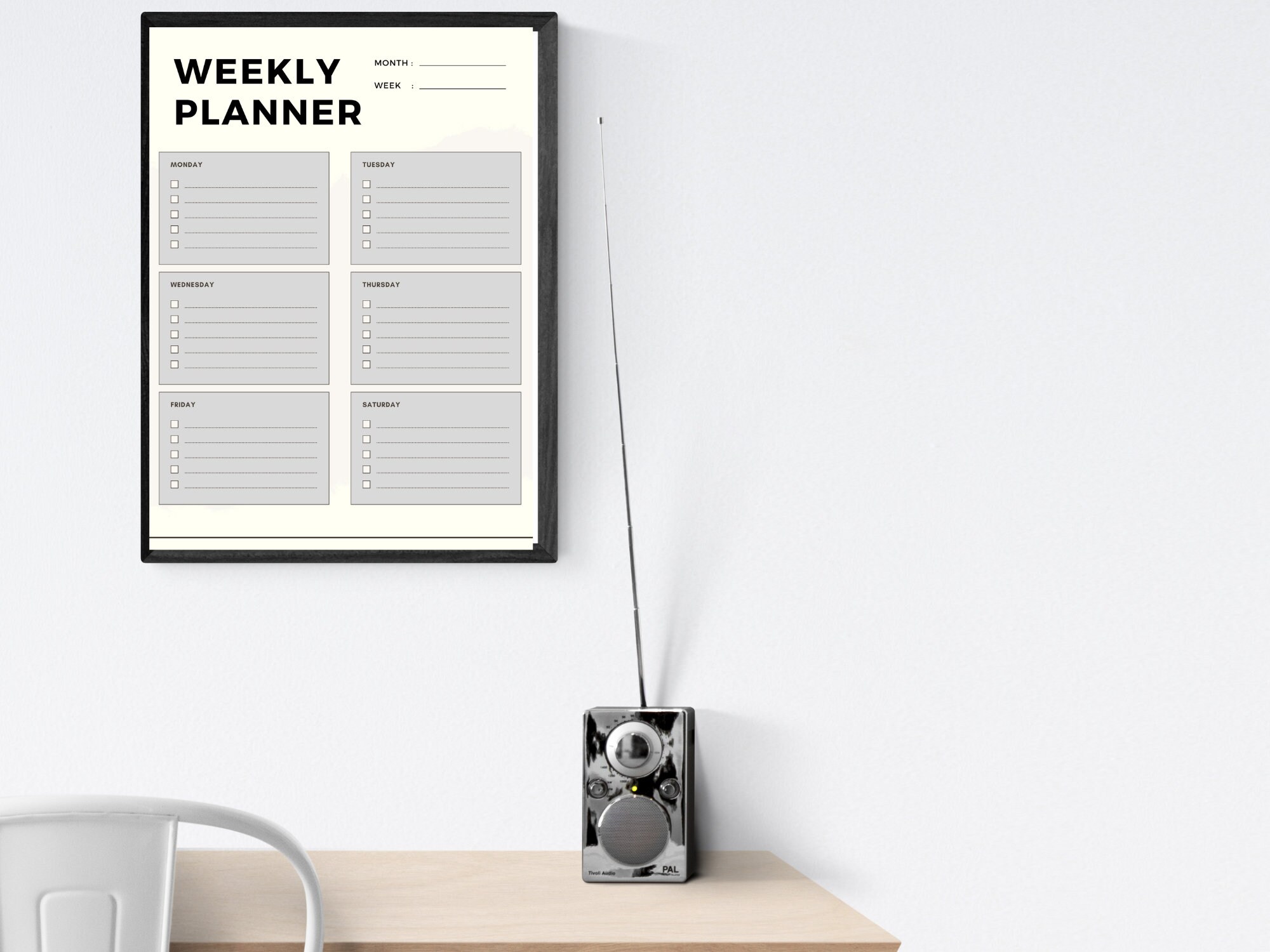 Modern Weekly Planner, Printable Weekly Planner, Weekly Planner, Office ...