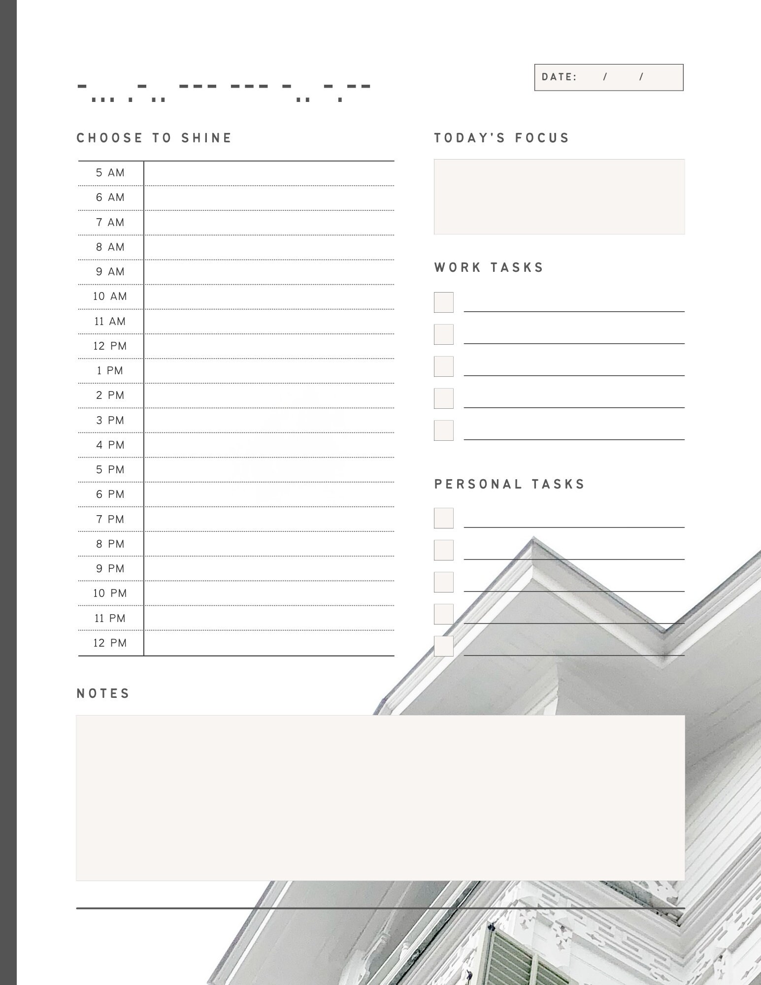 Monotone Printable Planner - Planner Download - Digital Planner - Swear ...